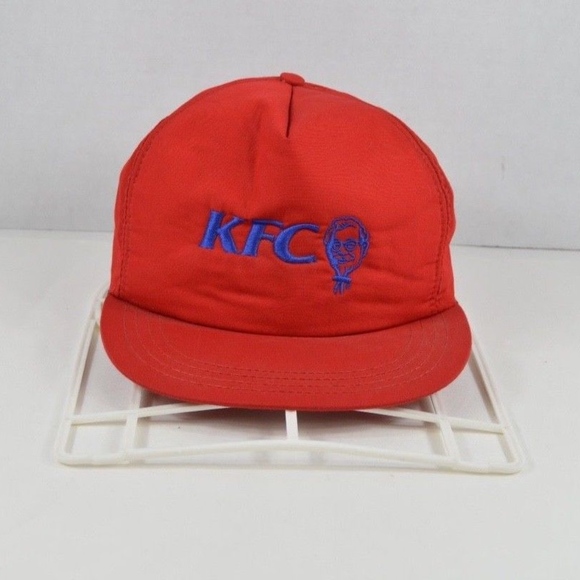 Crest | Accessories | Vintage 8s Kfc Spell Out Snapback Hat Cap Red ...